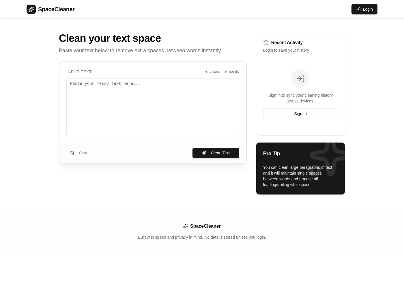 Chat Space Cleaner