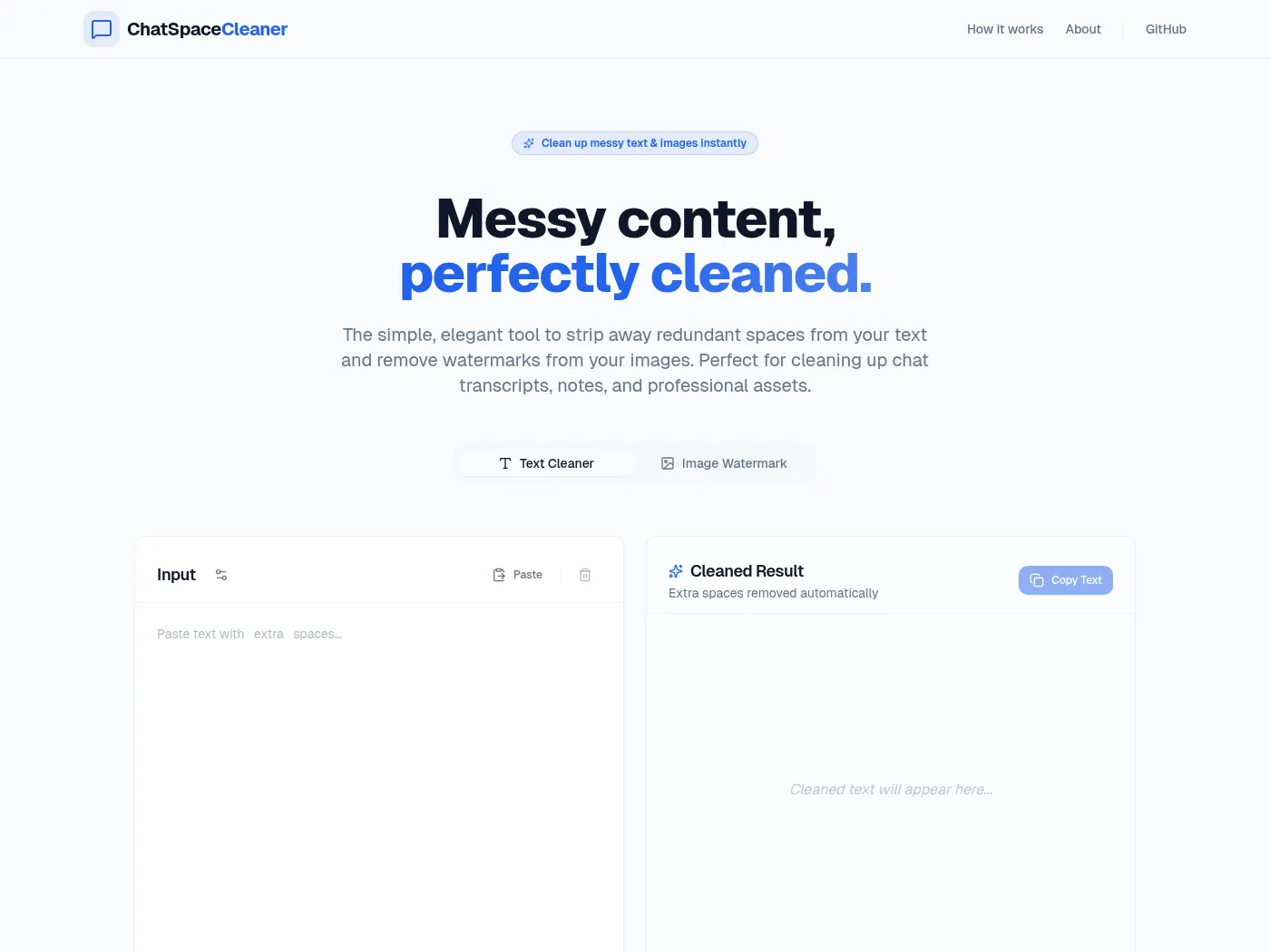Chat Space Cleaner