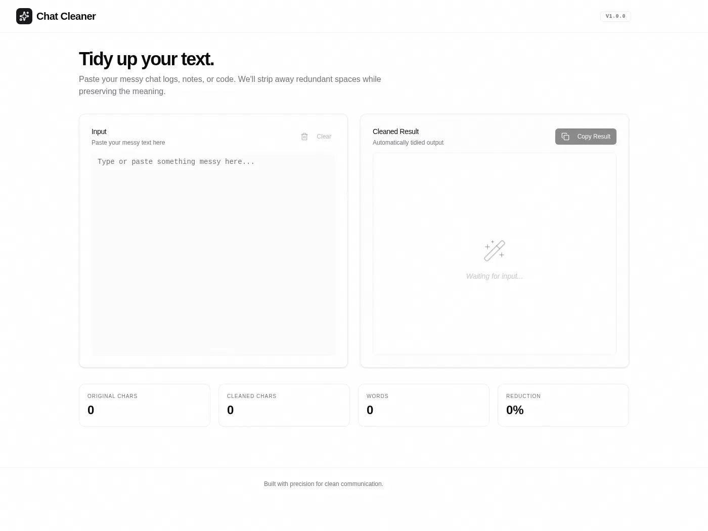 Chat Space Cleaner