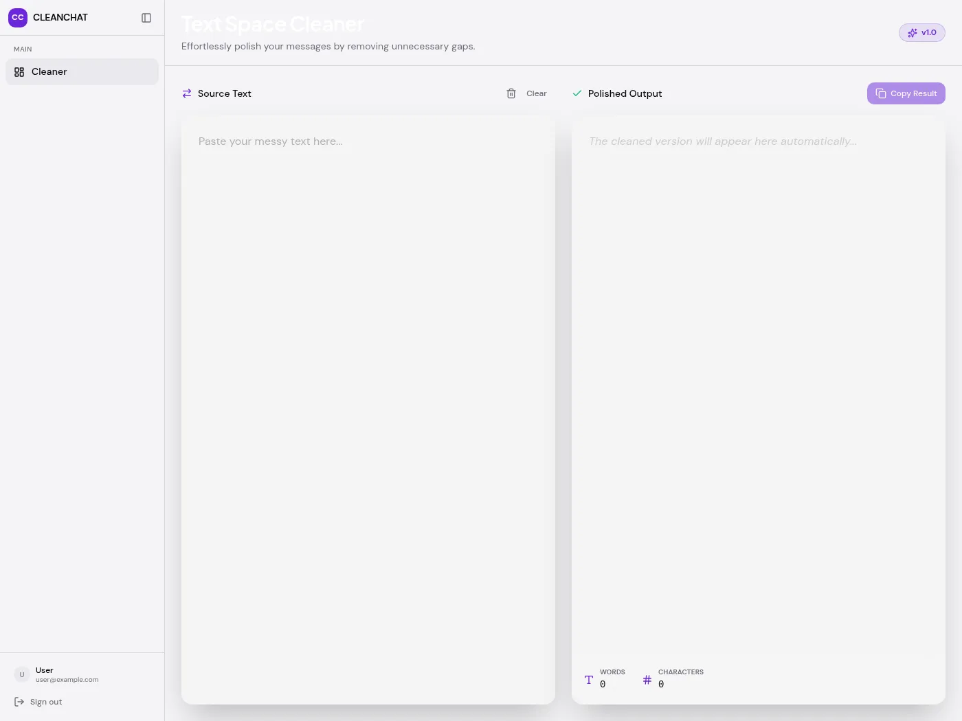 Chat Space Cleaner