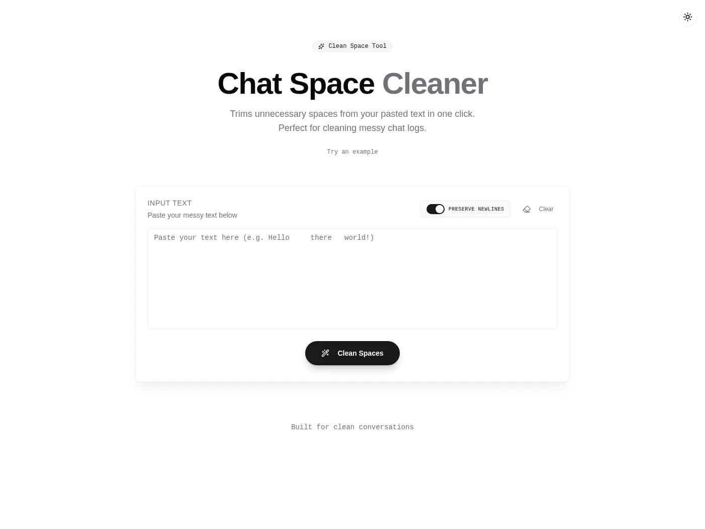 Chat Space Cleaner