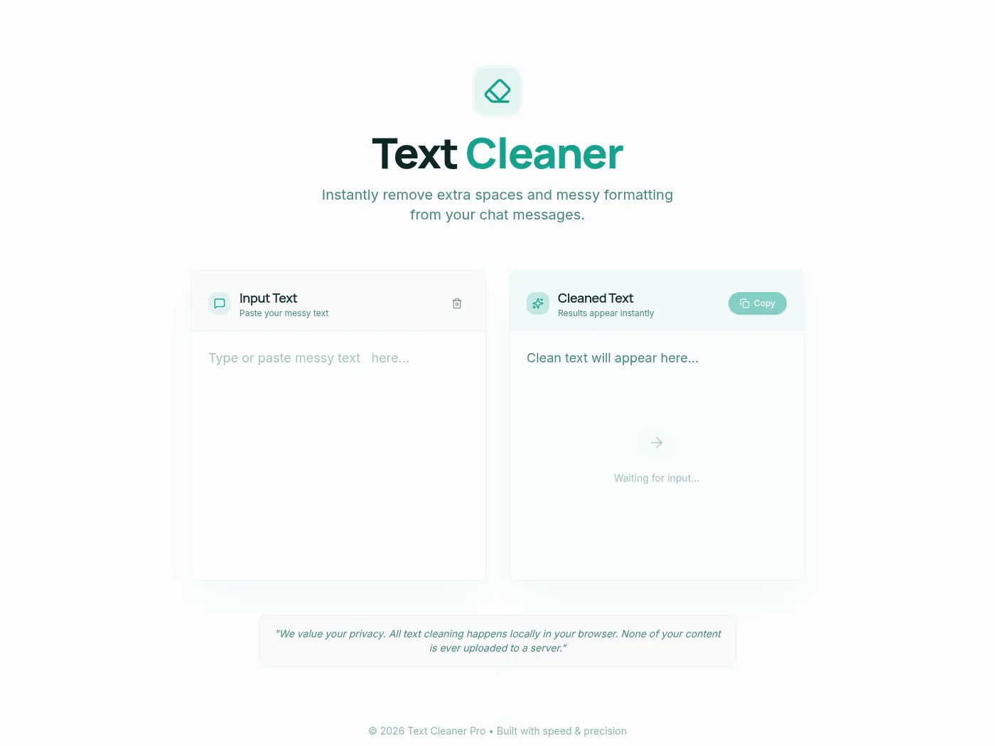 Chat Text Cleaner