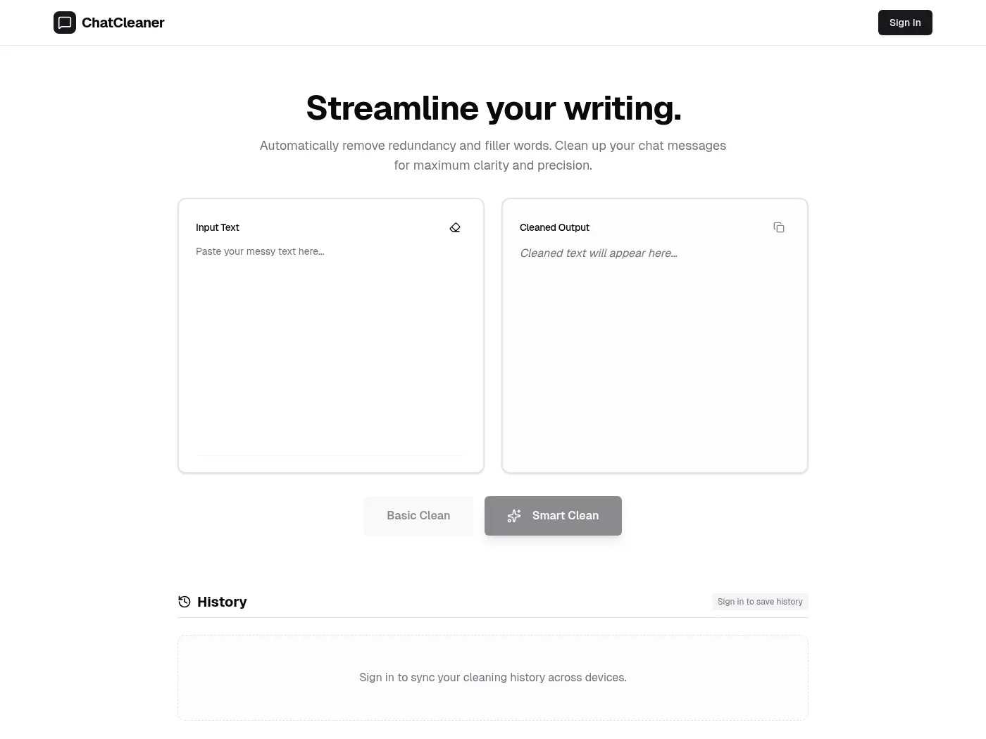 Chat Text Cleaner