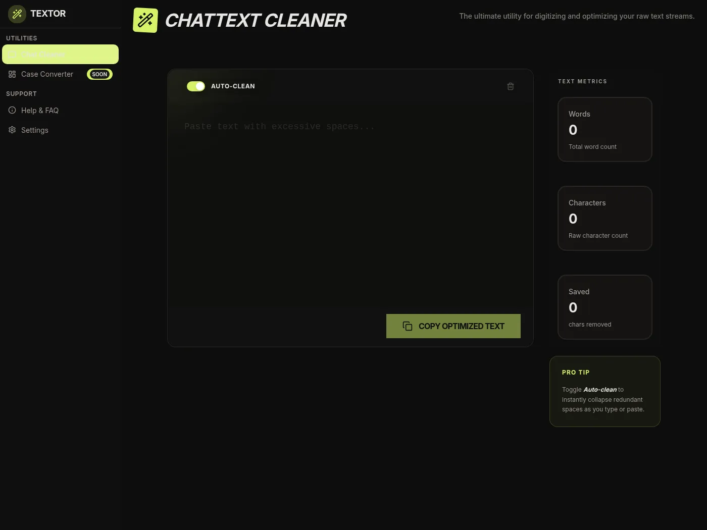 ChatText Cleaner