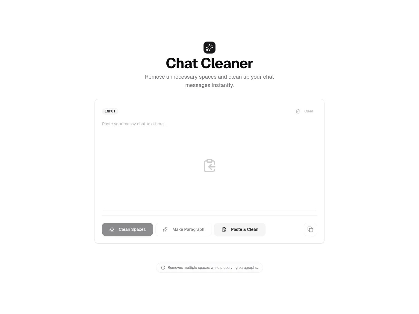 Chat Text Cleaner