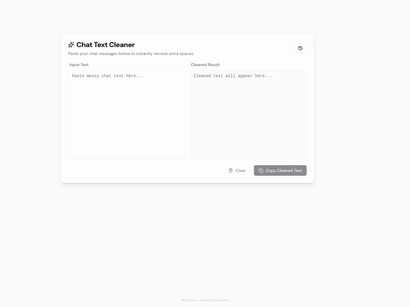 Chat Text Cleaner