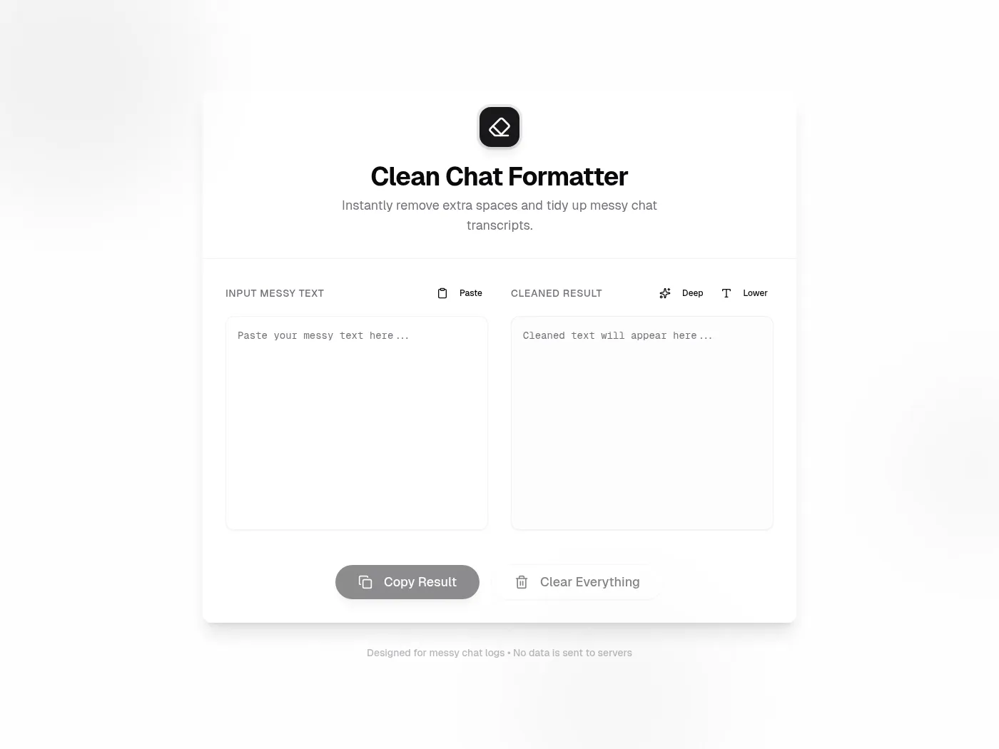 Clean Chat Formatter
