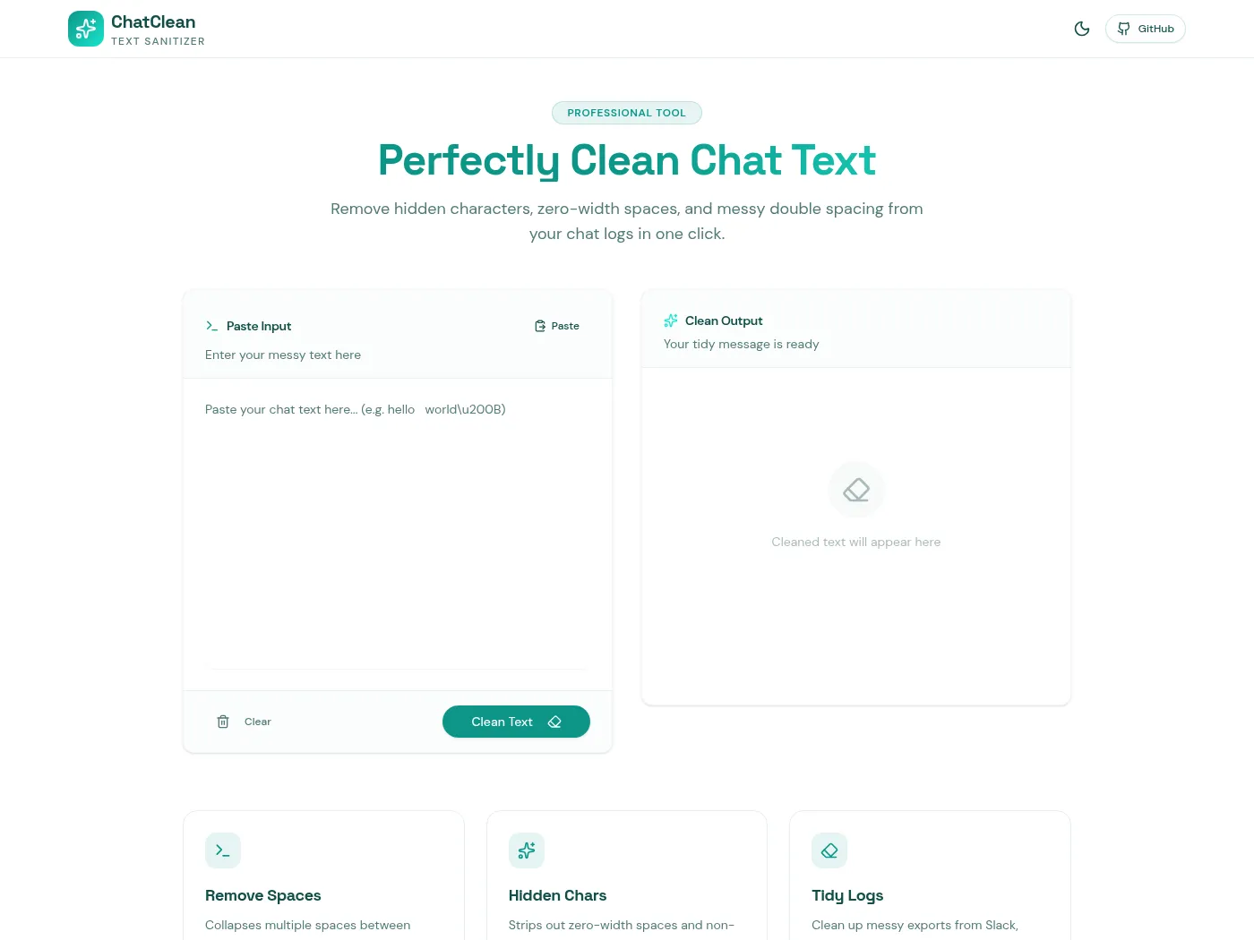Chat Text Cleaner