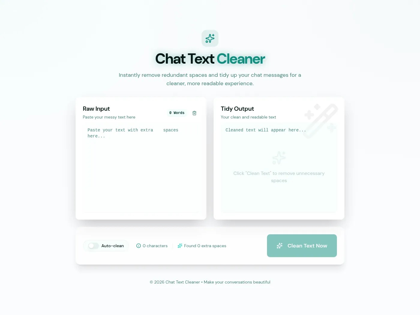 Chat Text Cleaner