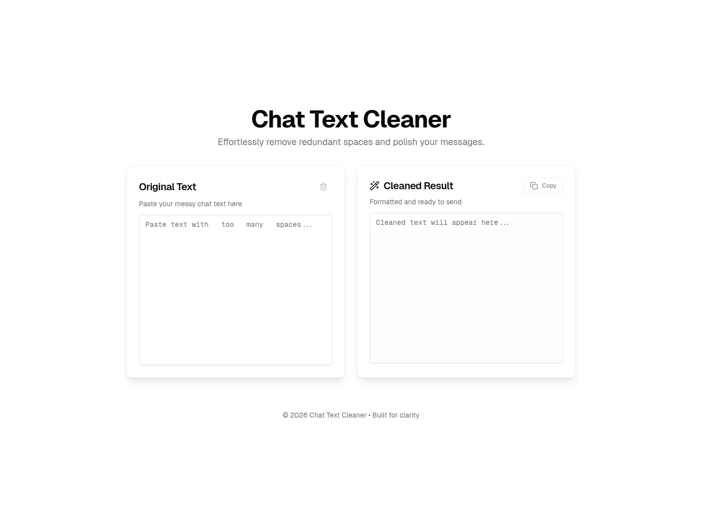 Chat Text Cleaner