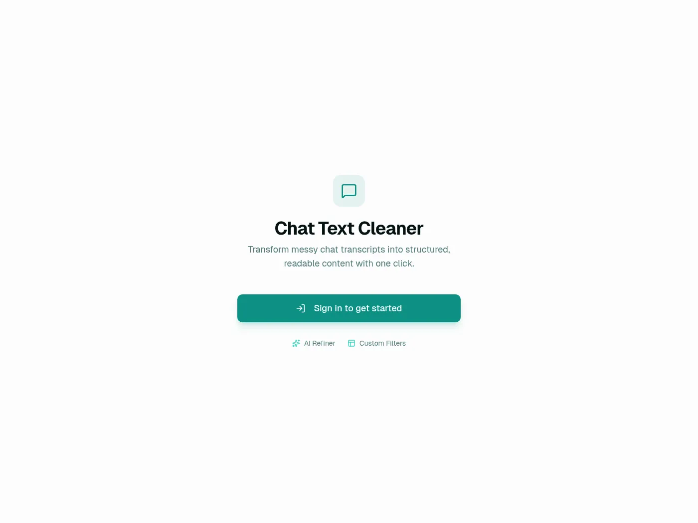 Chat Text Cleaner