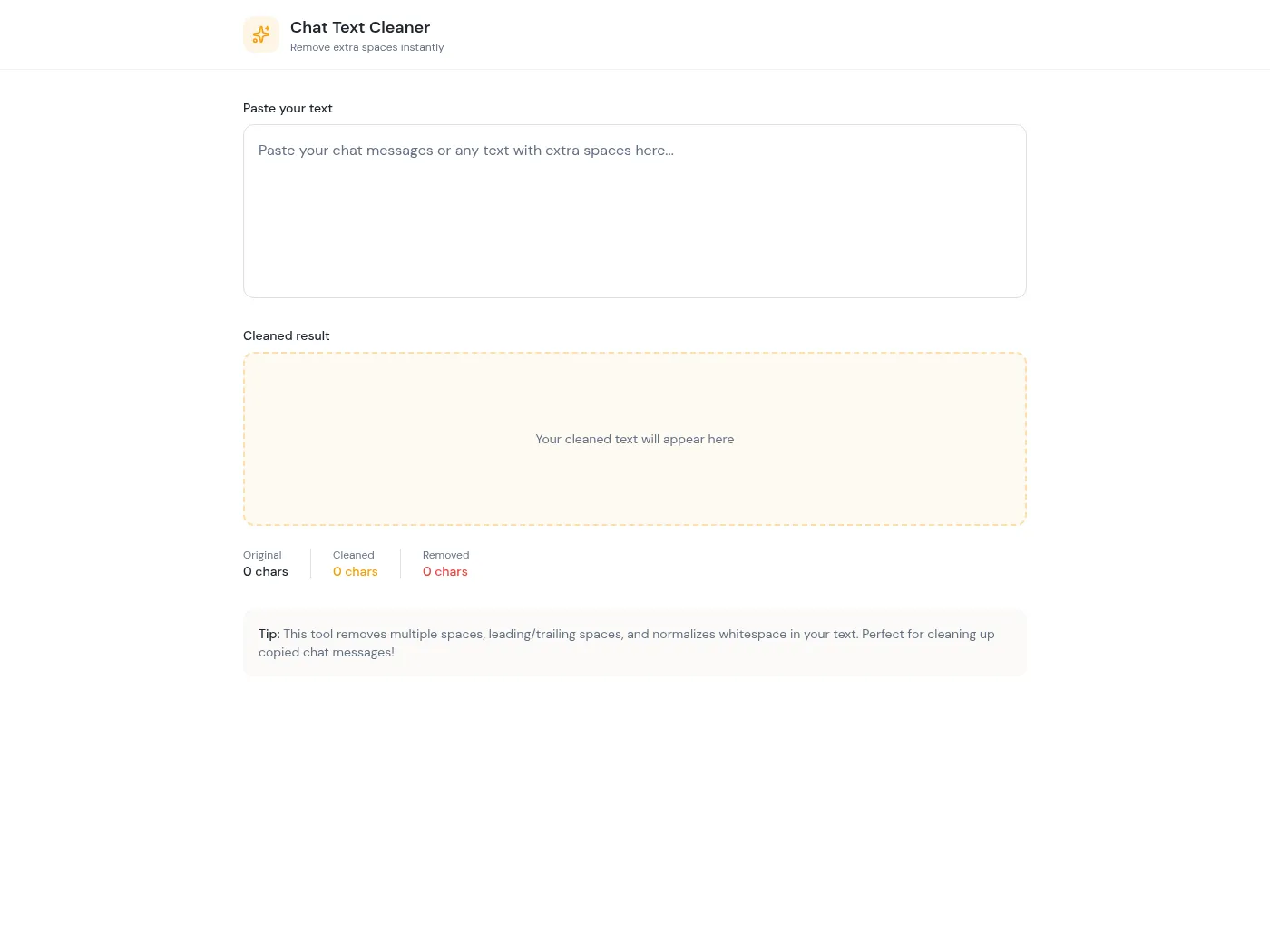 Chat Text Cleaner