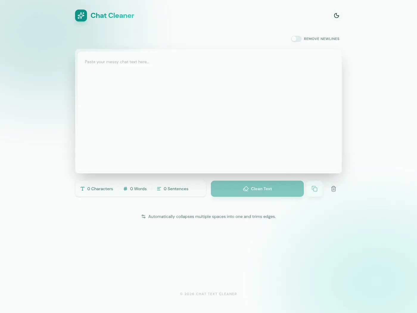 Chat Text Cleaner