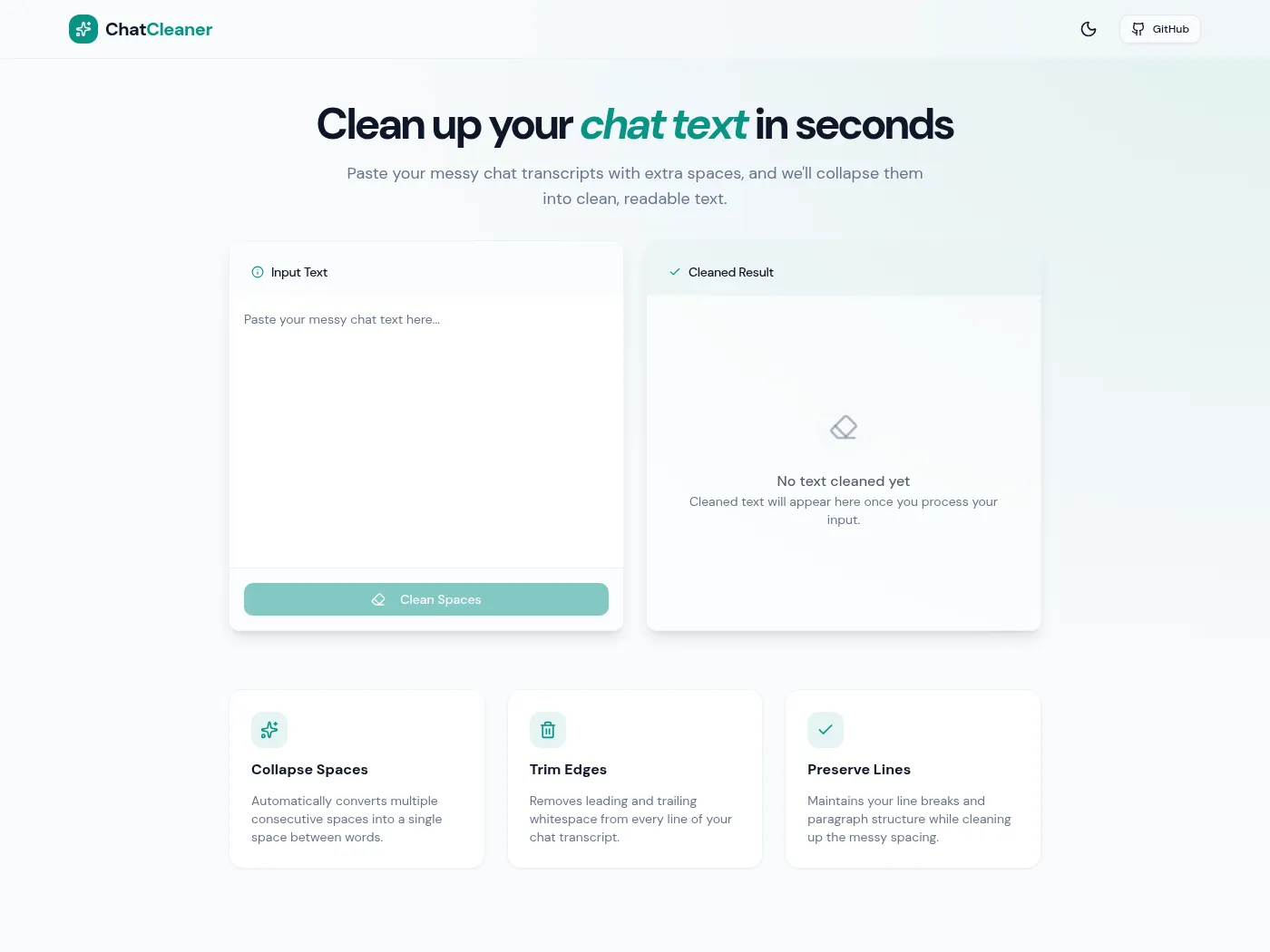 Chat Text Cleaner