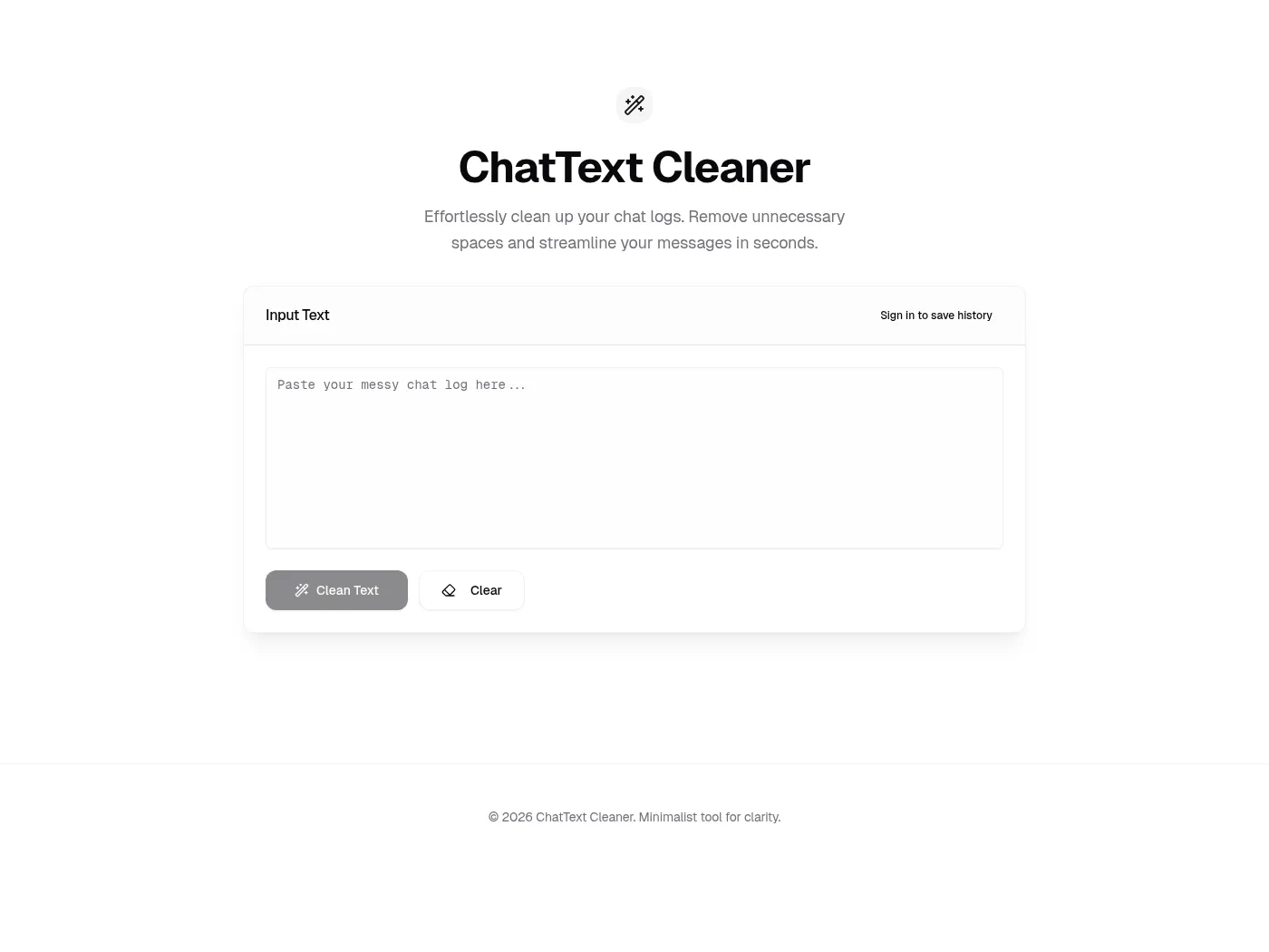 ChatText Cleaner
