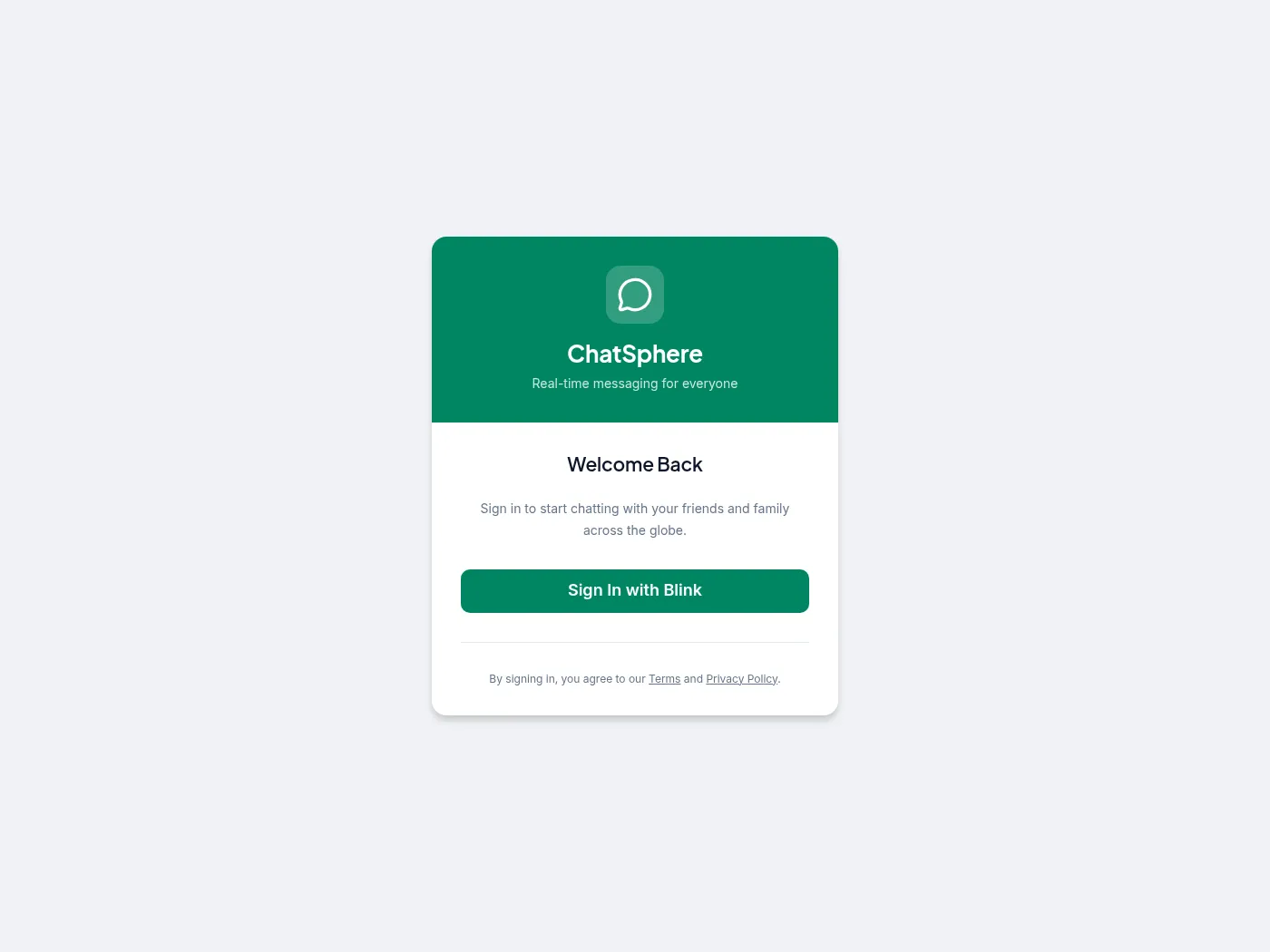 ChatSphere Web Messenger
