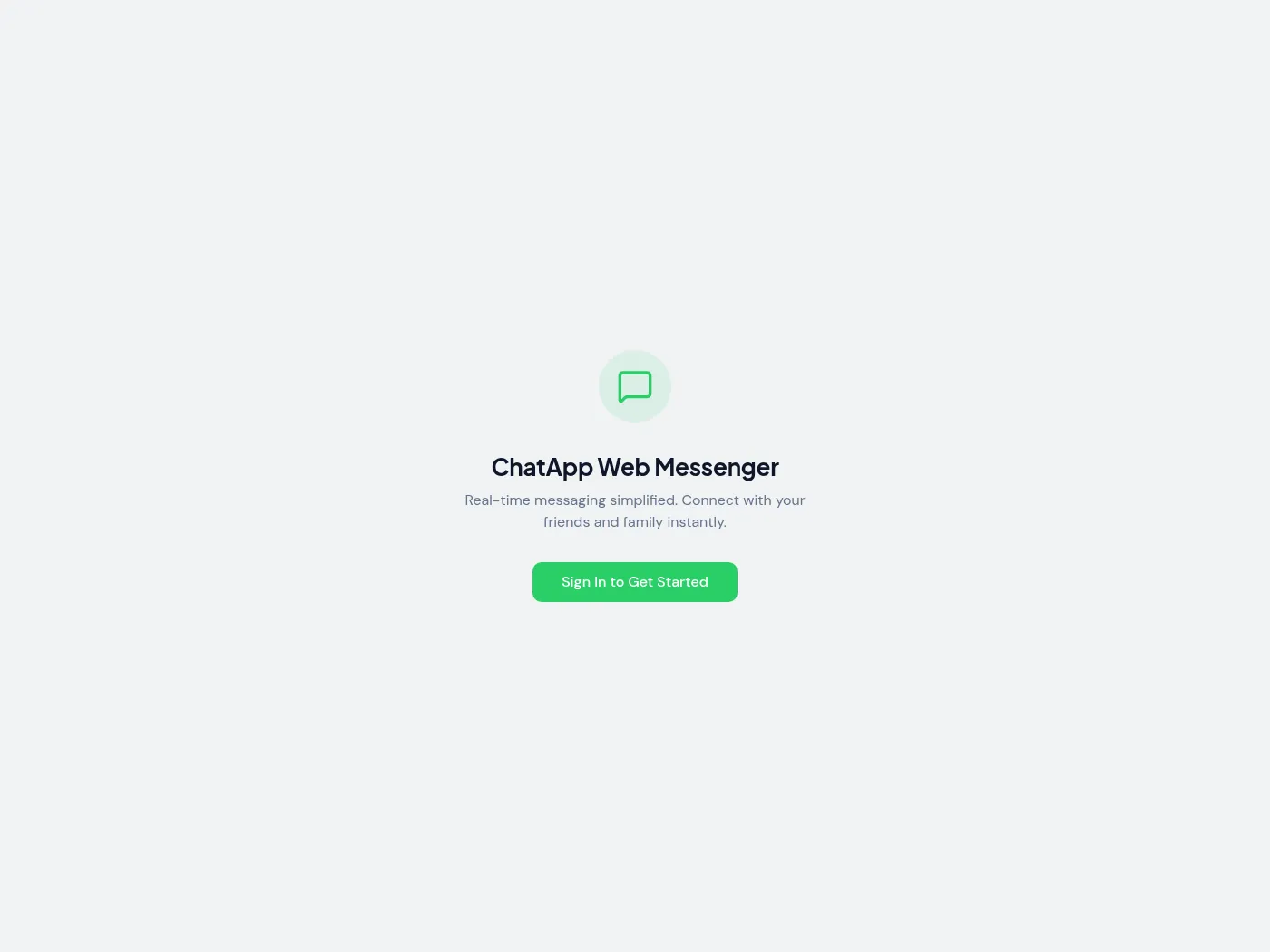 ChatApp Web Messenger