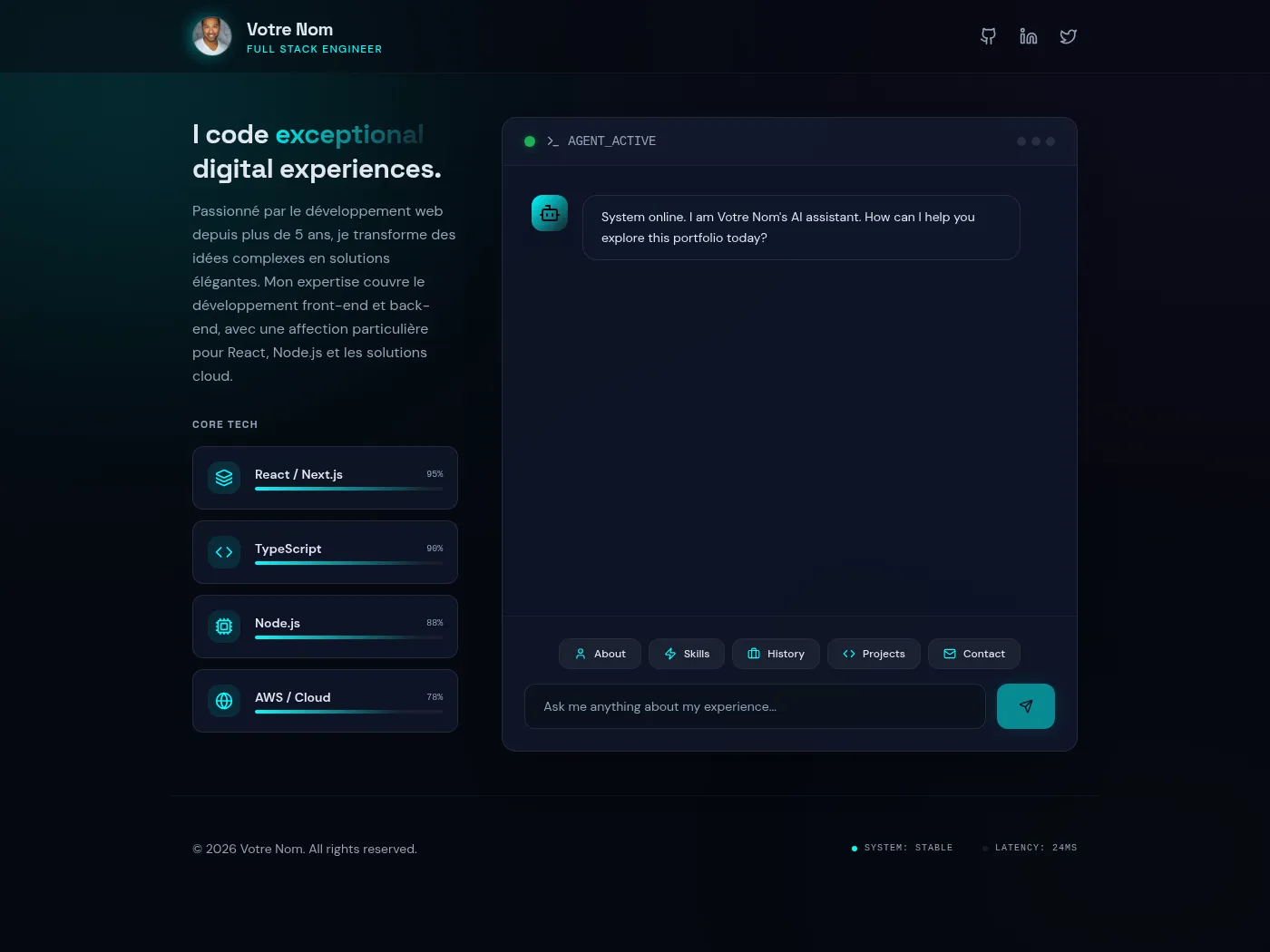 Chatbot Portfolio