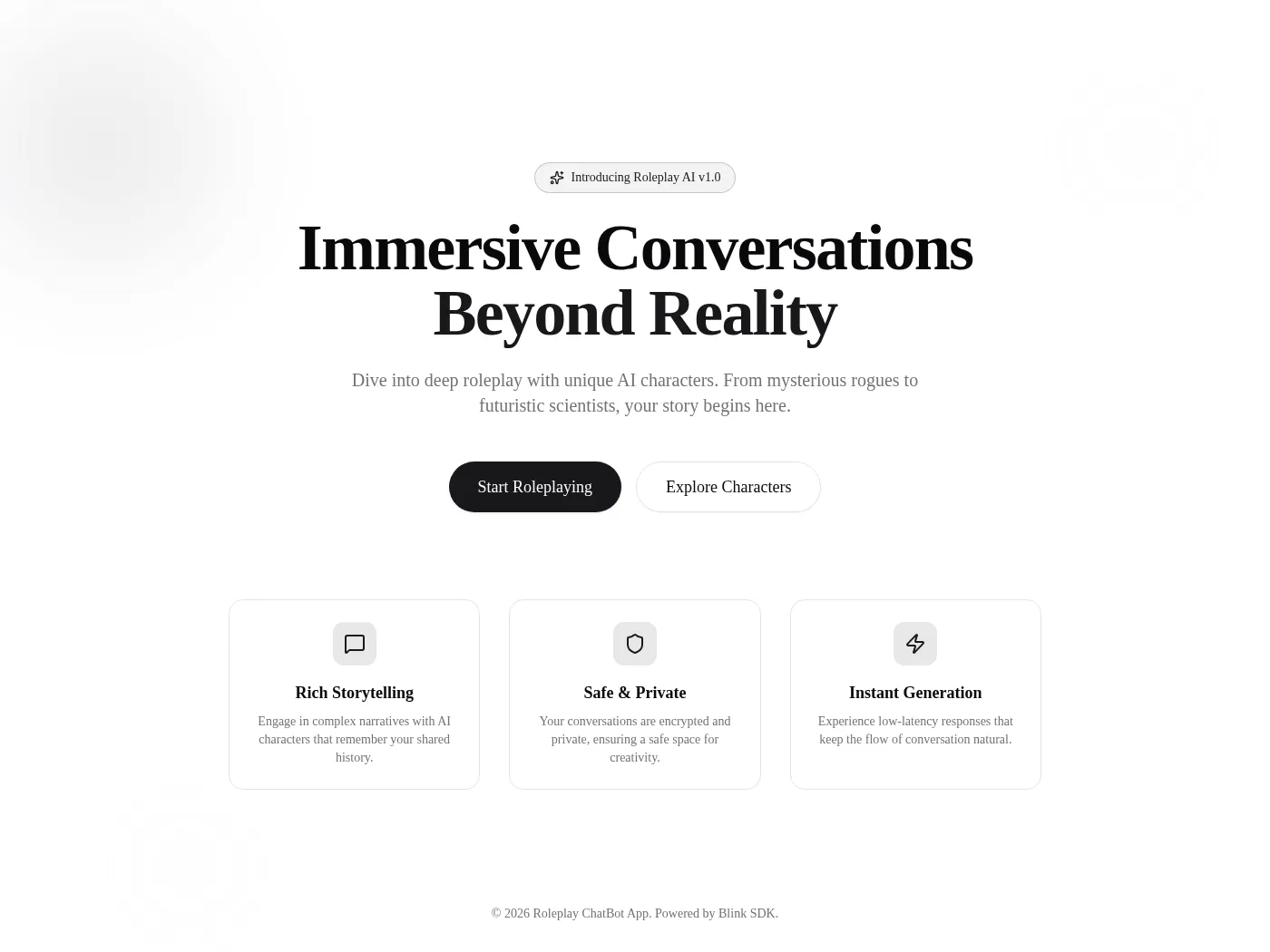 Roleplay ChatBot App