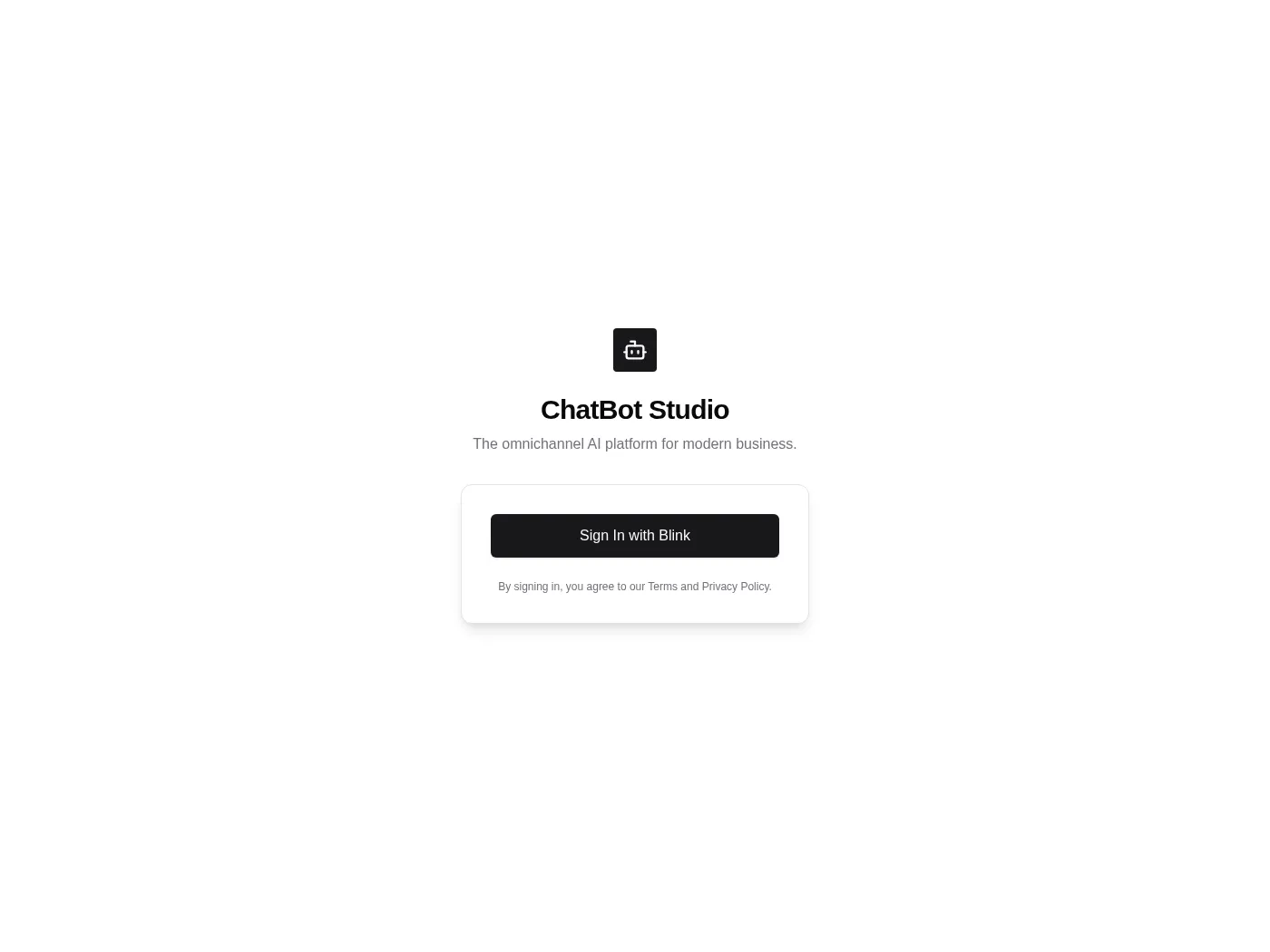 ChatBot SaaS Studio