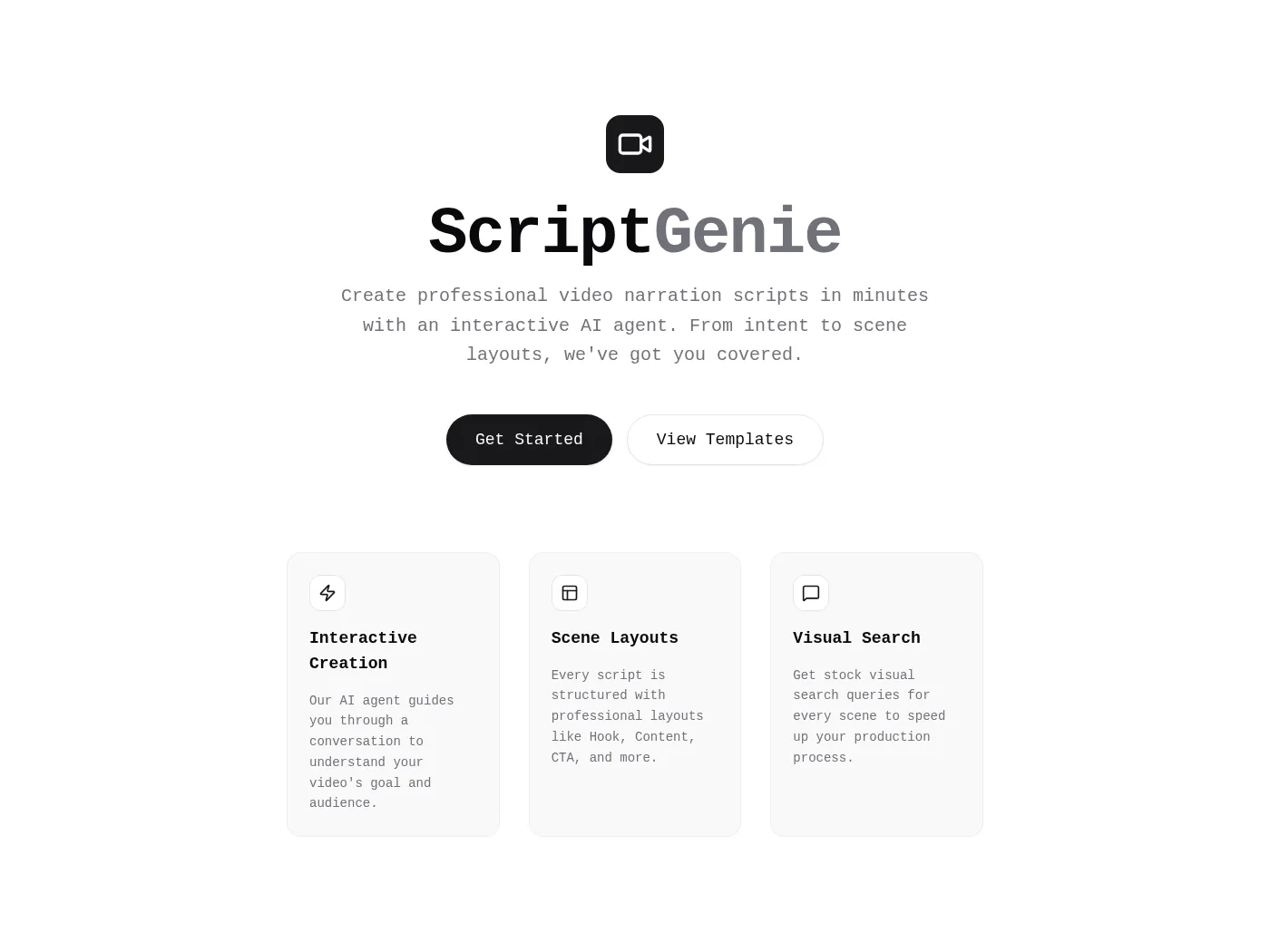 ScriptGenie Chatbot