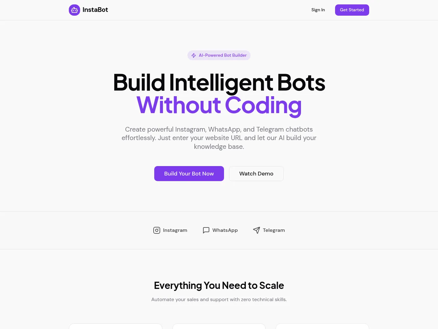 InstaBot Builder