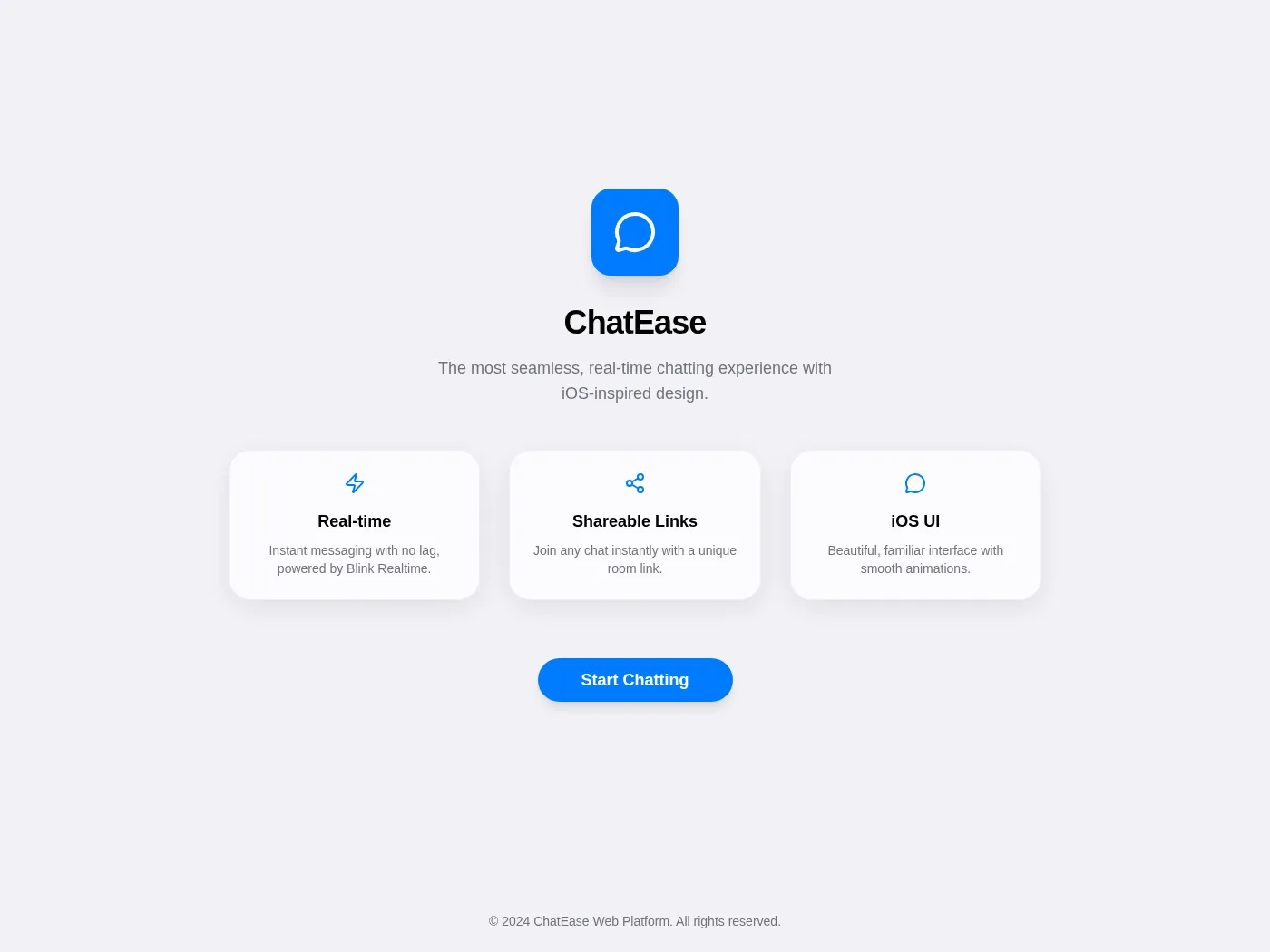 ChatEase Web Platform