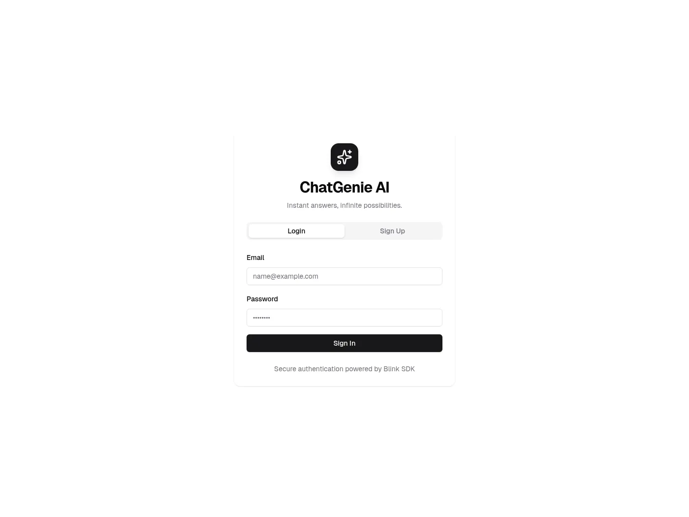 ChatGenie AI Portal