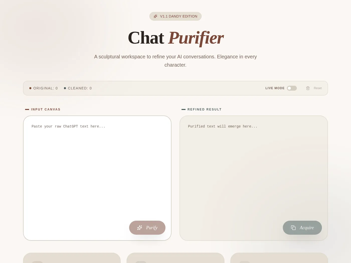 ChatGPT Chat Text Cleaner