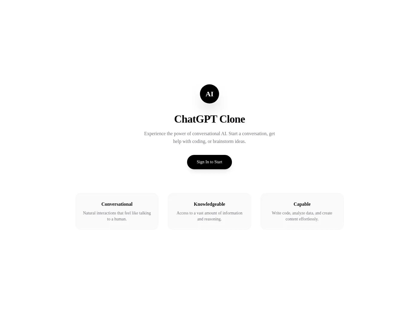 ChatGPT Clone