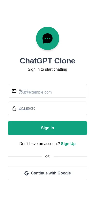 ChatGPT Clone