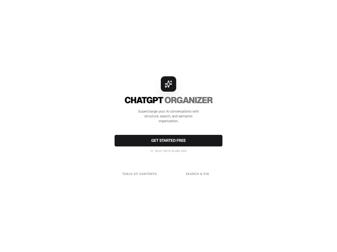 ChatGPT Organizer