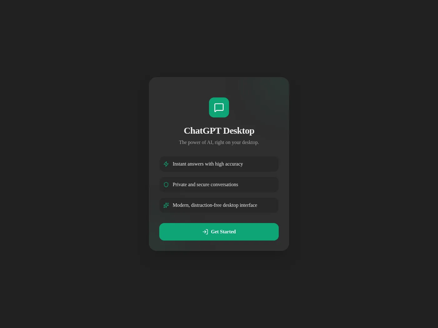 ChatGPT Desktop Clone