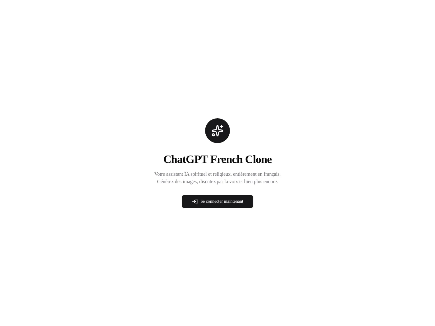 ChatGPT French Clone