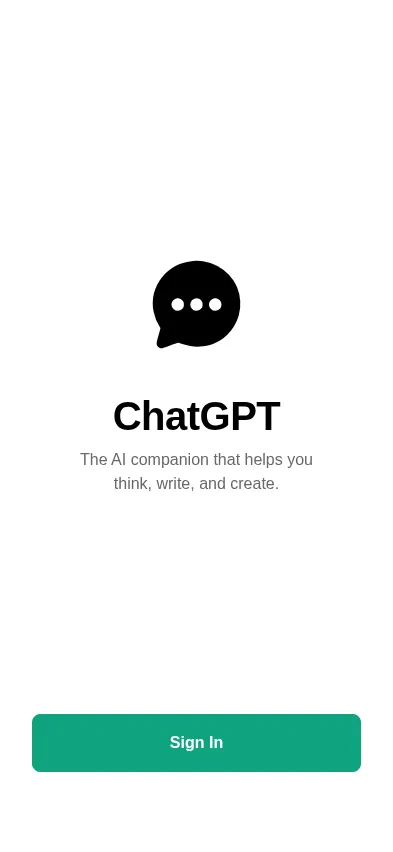 ChatGPT Mobile Clone
