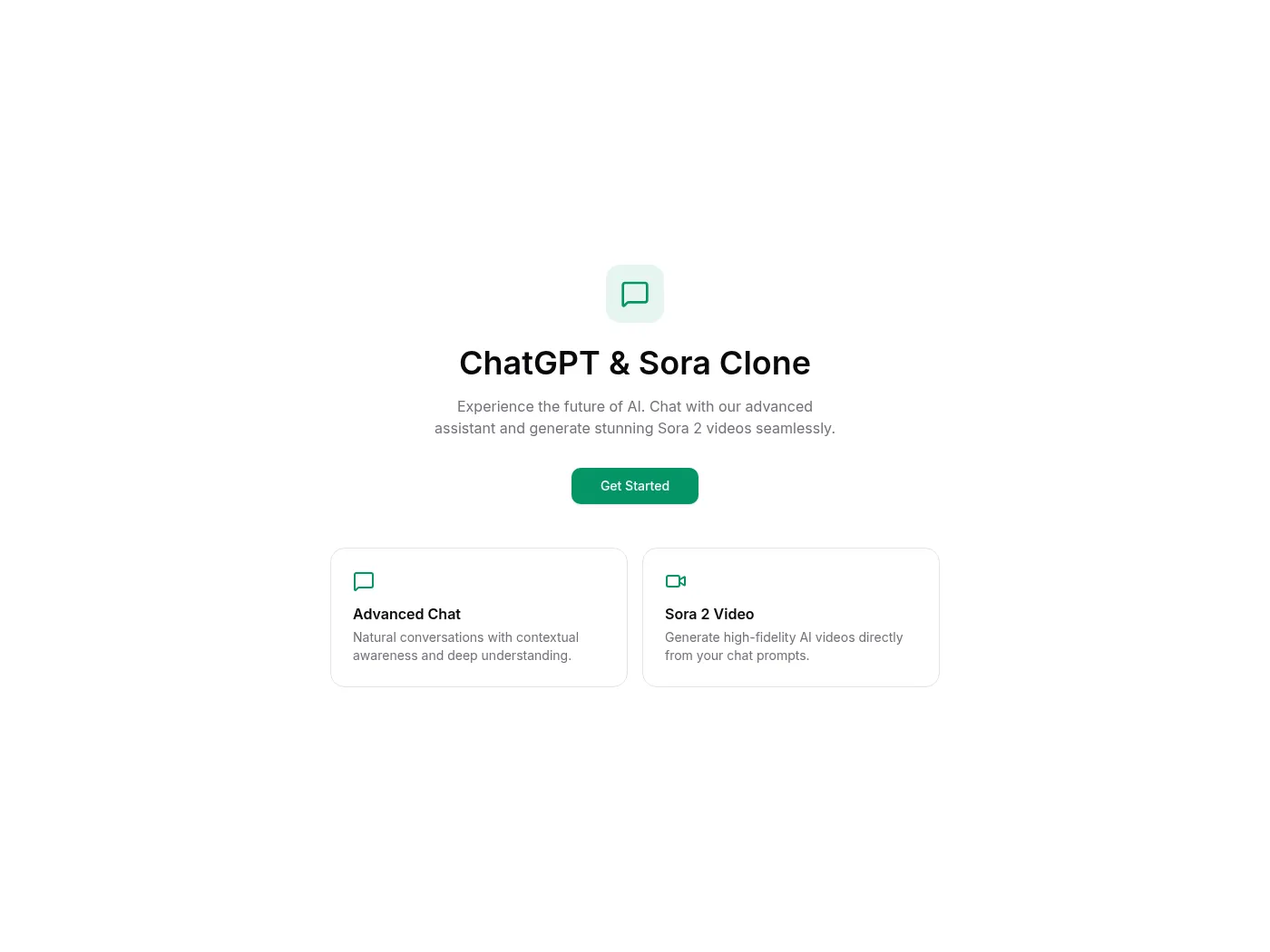 ChatGPT & Sora Video Clone