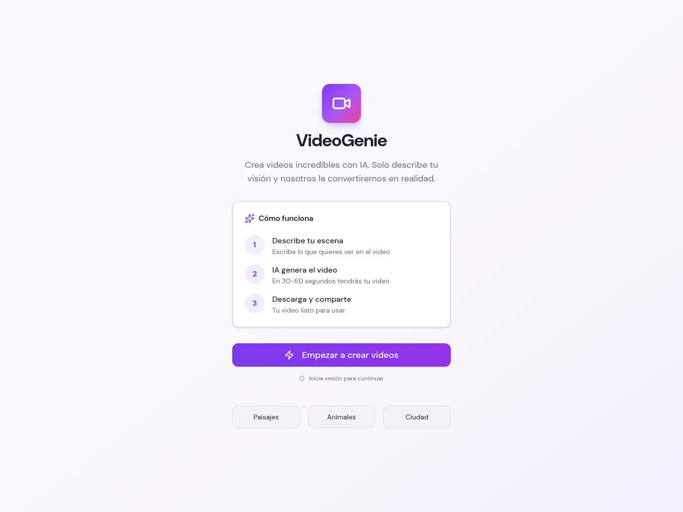VideoGenie Chatbot