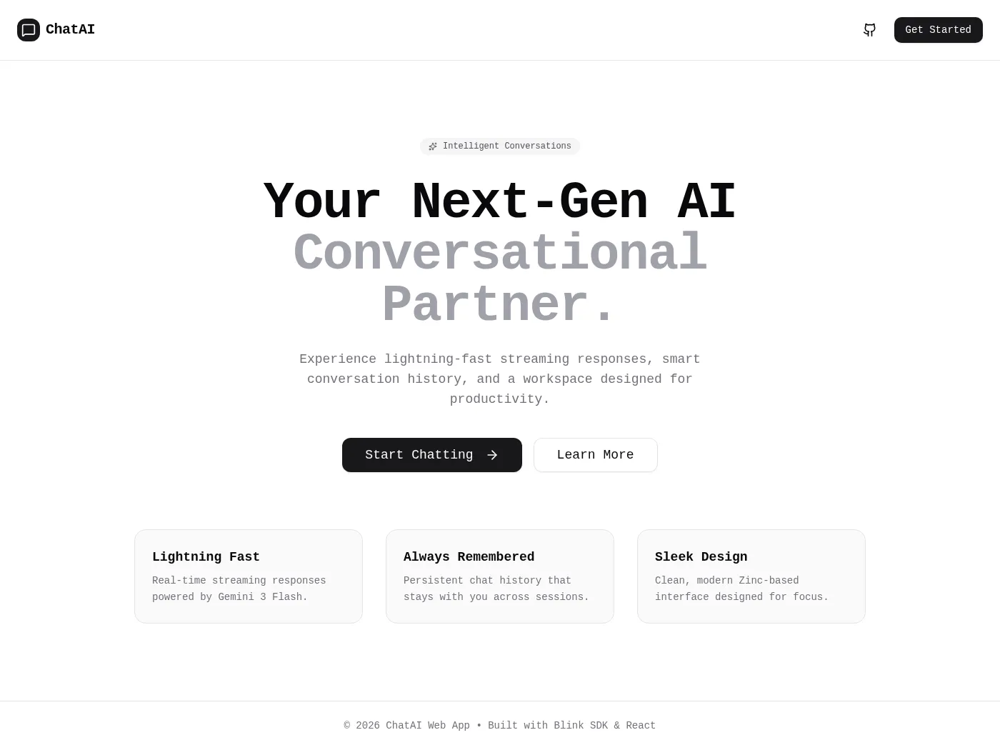 ChatAI Web App