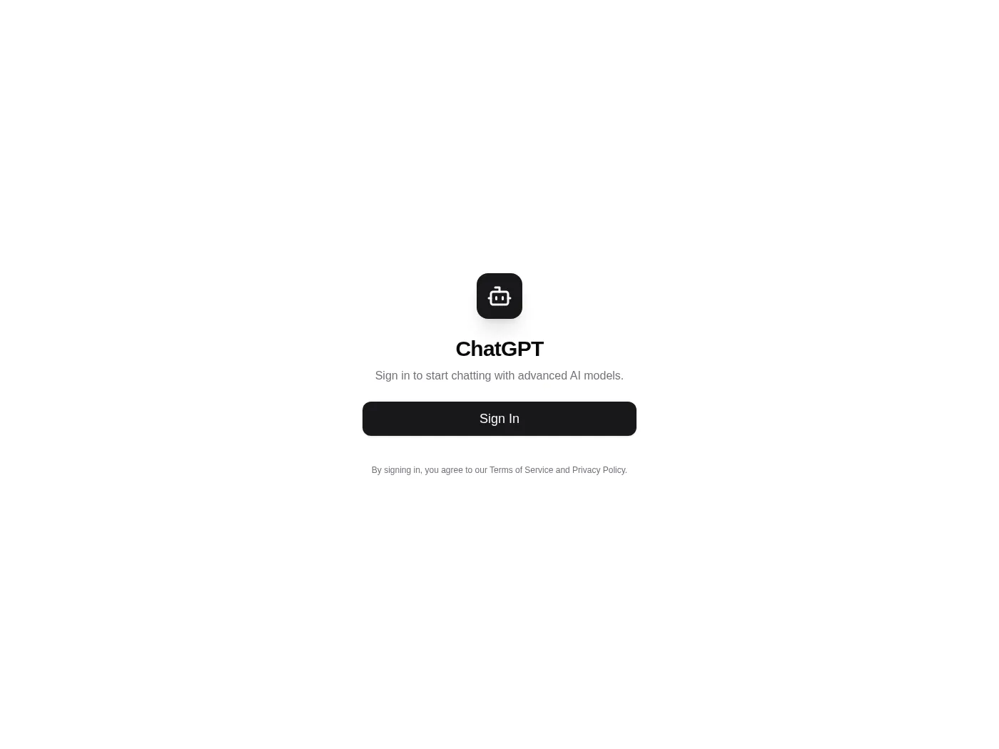 ChatGPT Web App