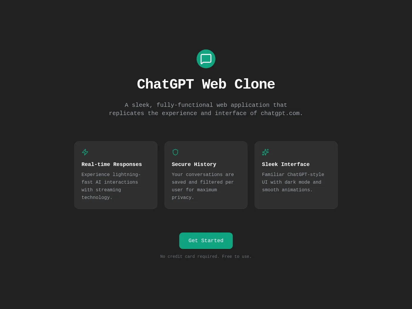 ChatGPT Web Clone