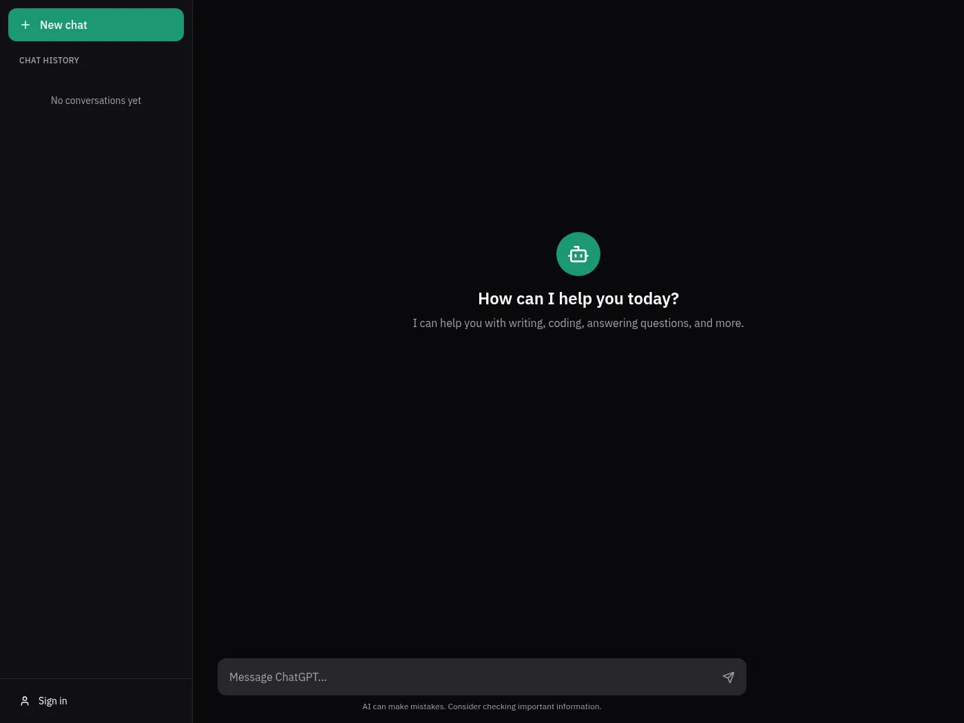 ChatGPT Web Clone
