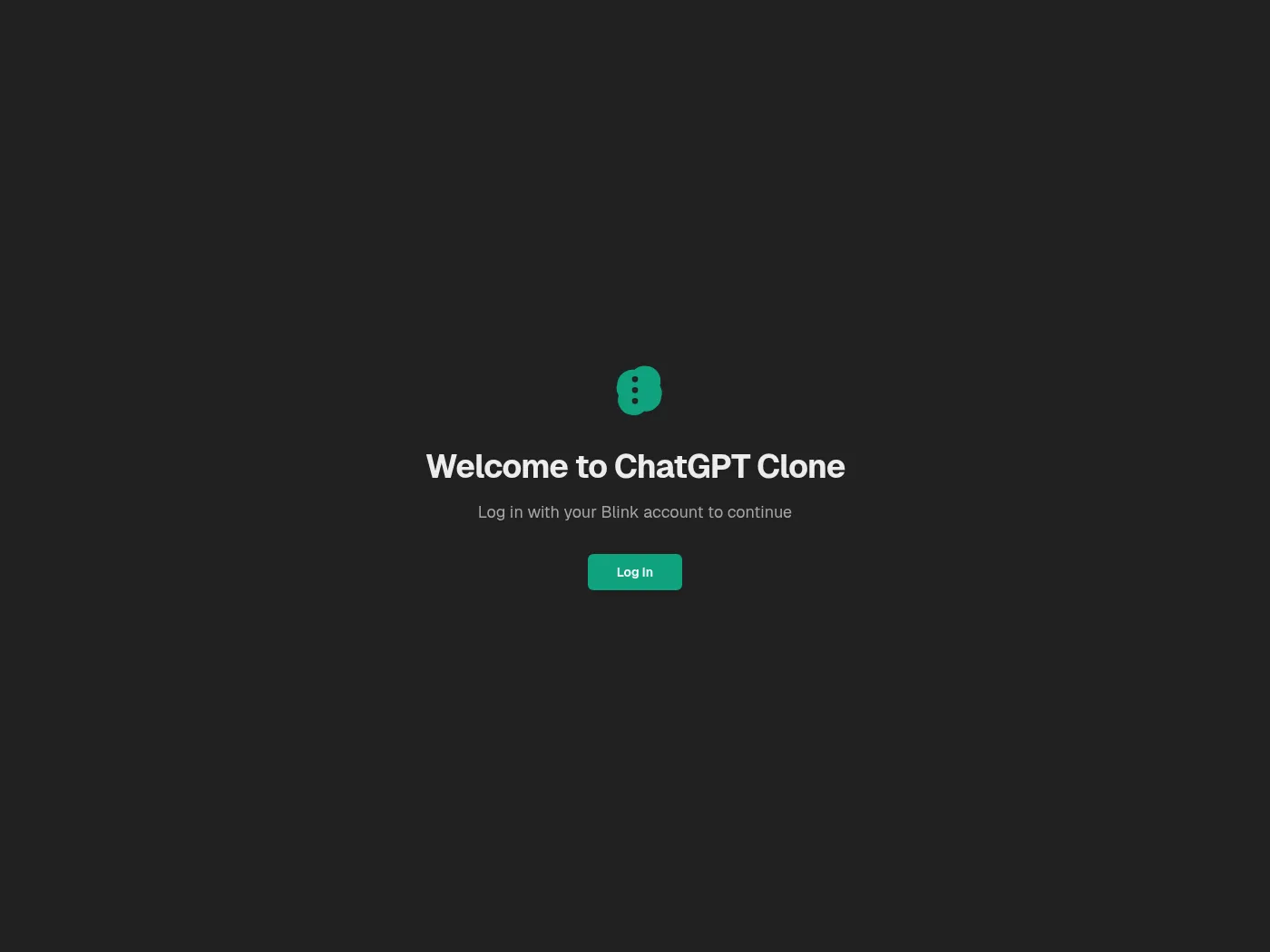 ChatGPT Web Clone | Built with Blink