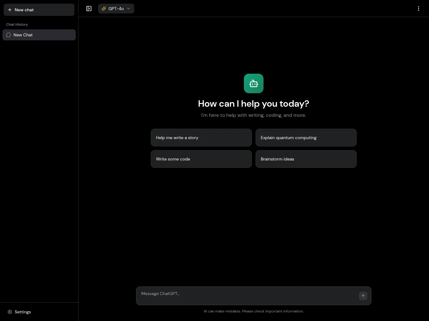 ChatGPT Web Clone