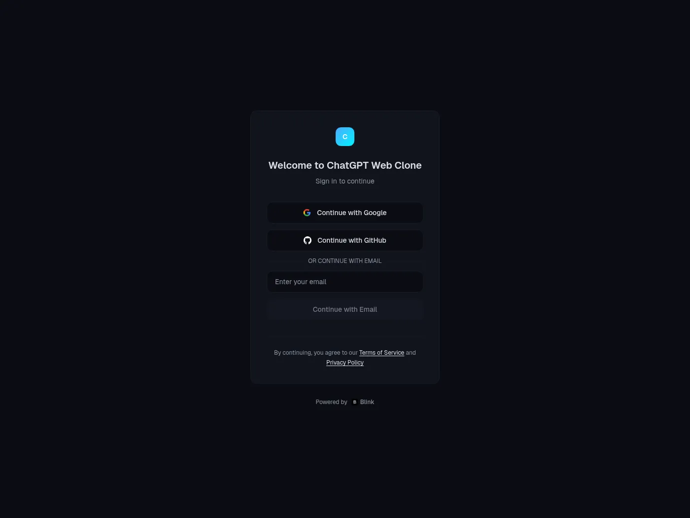 ChatGPT Web Clone