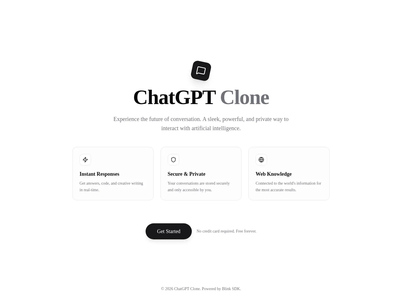 ChatGPT Web Clone
