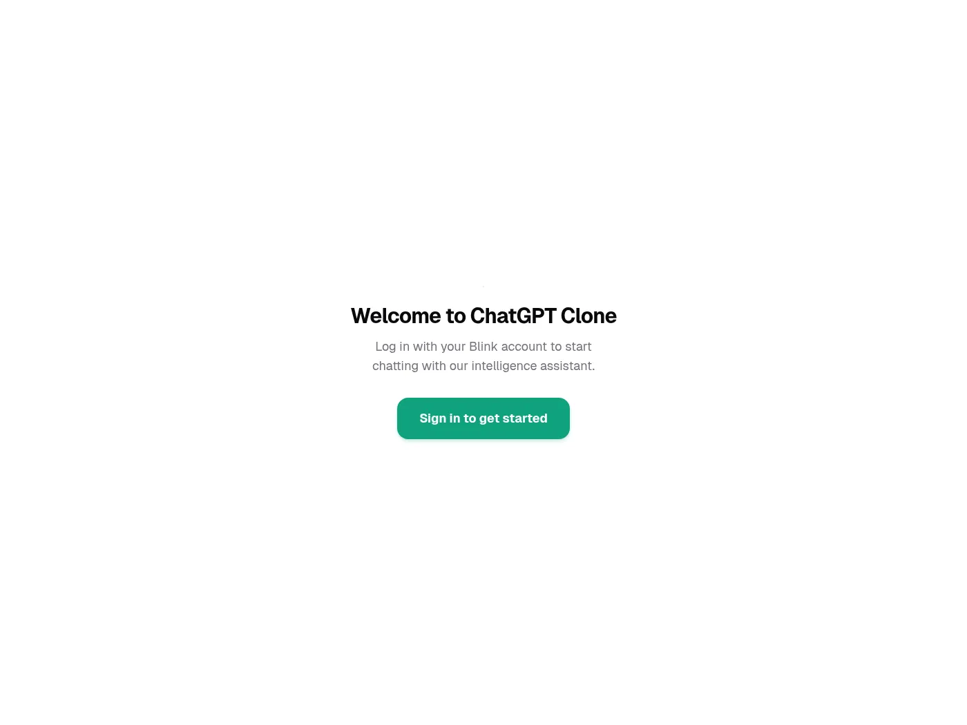 ChatGPT Web Clone