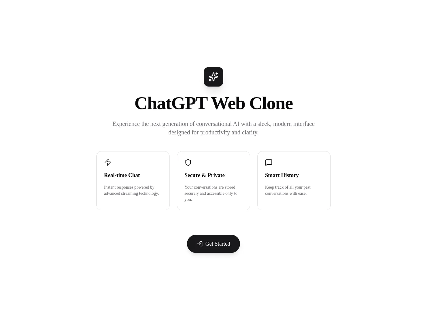 ChatGPT Web Clone