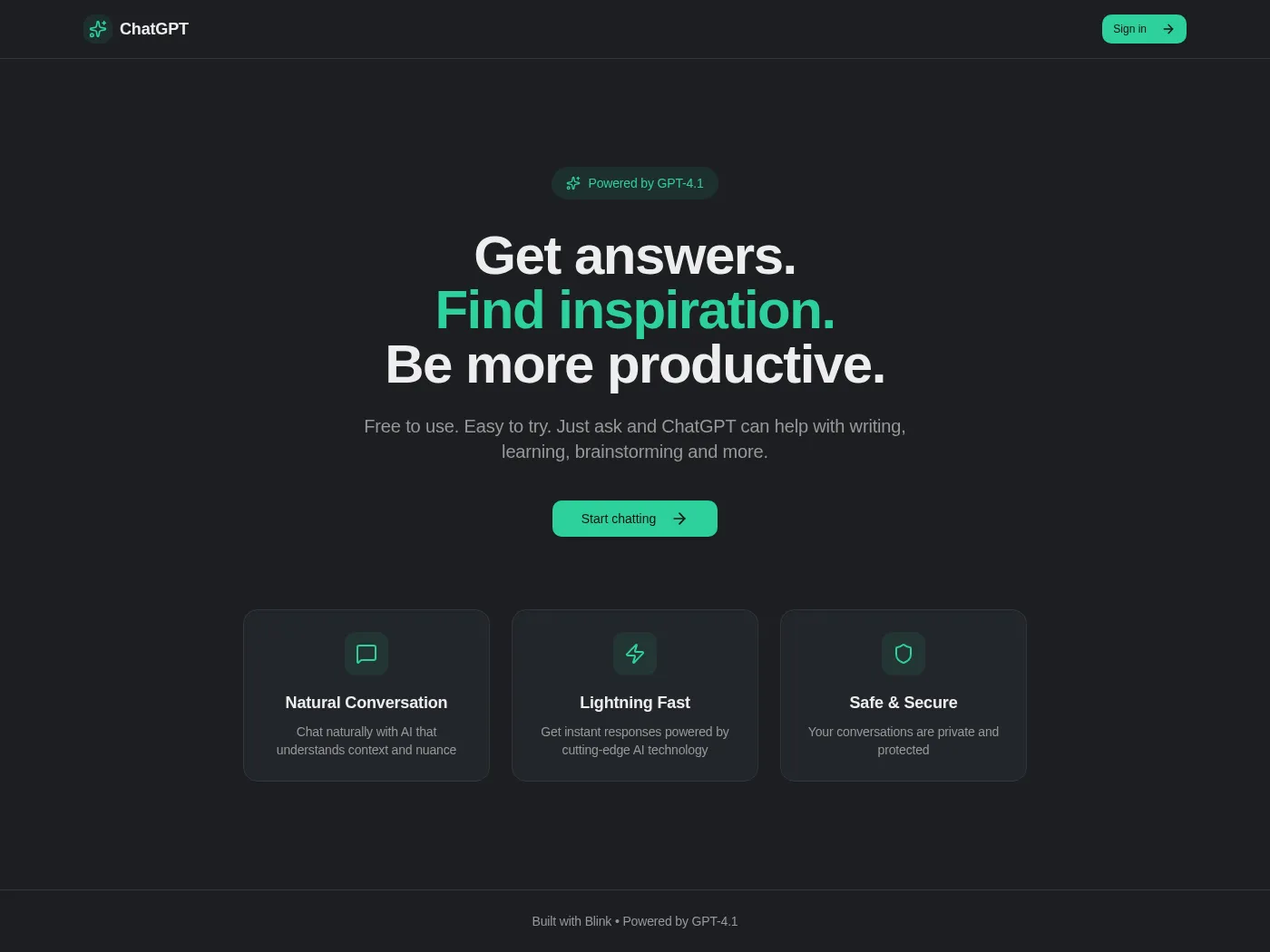 ChatGPT Web Clone