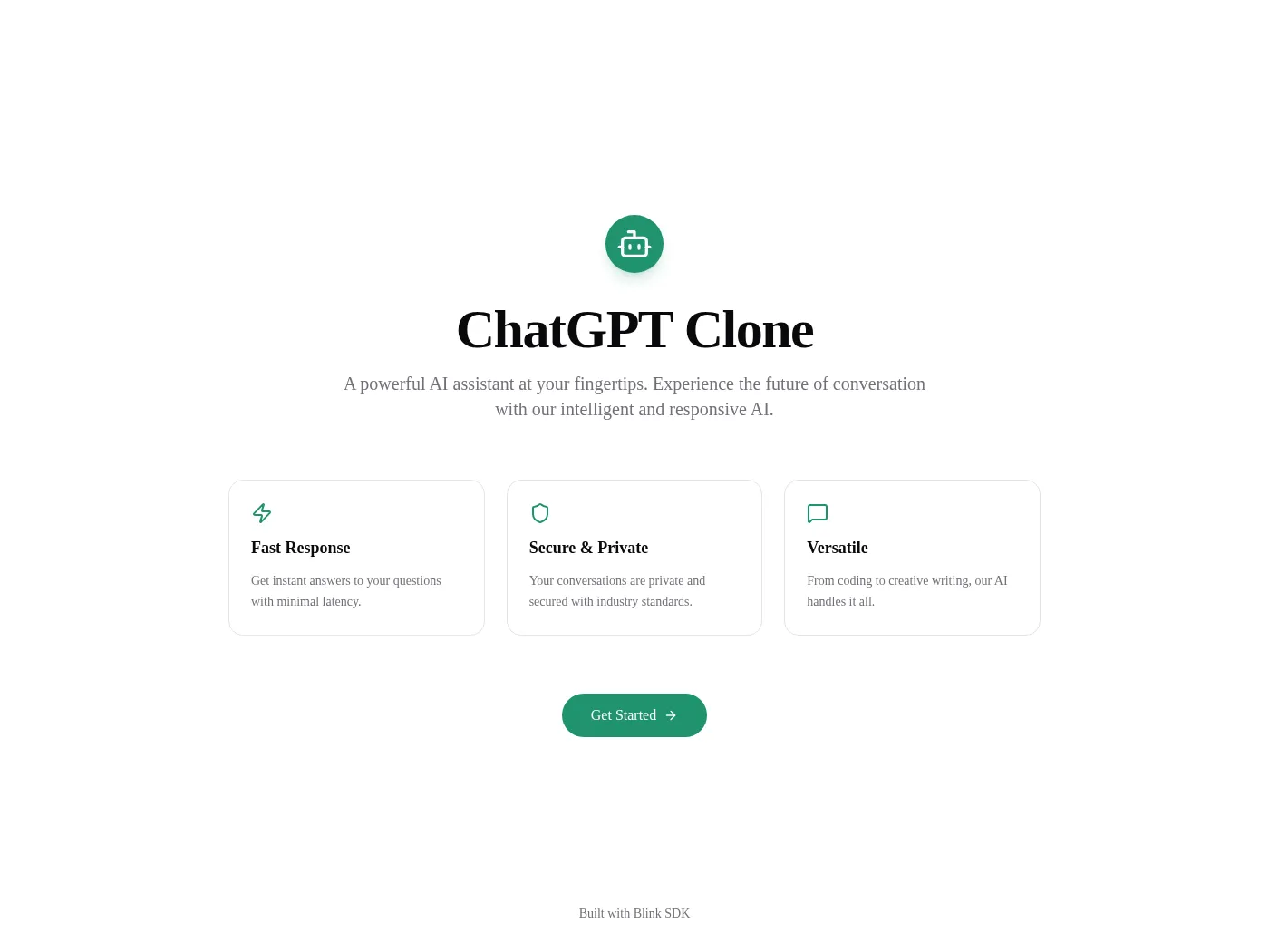 ChatGPT Web Clone