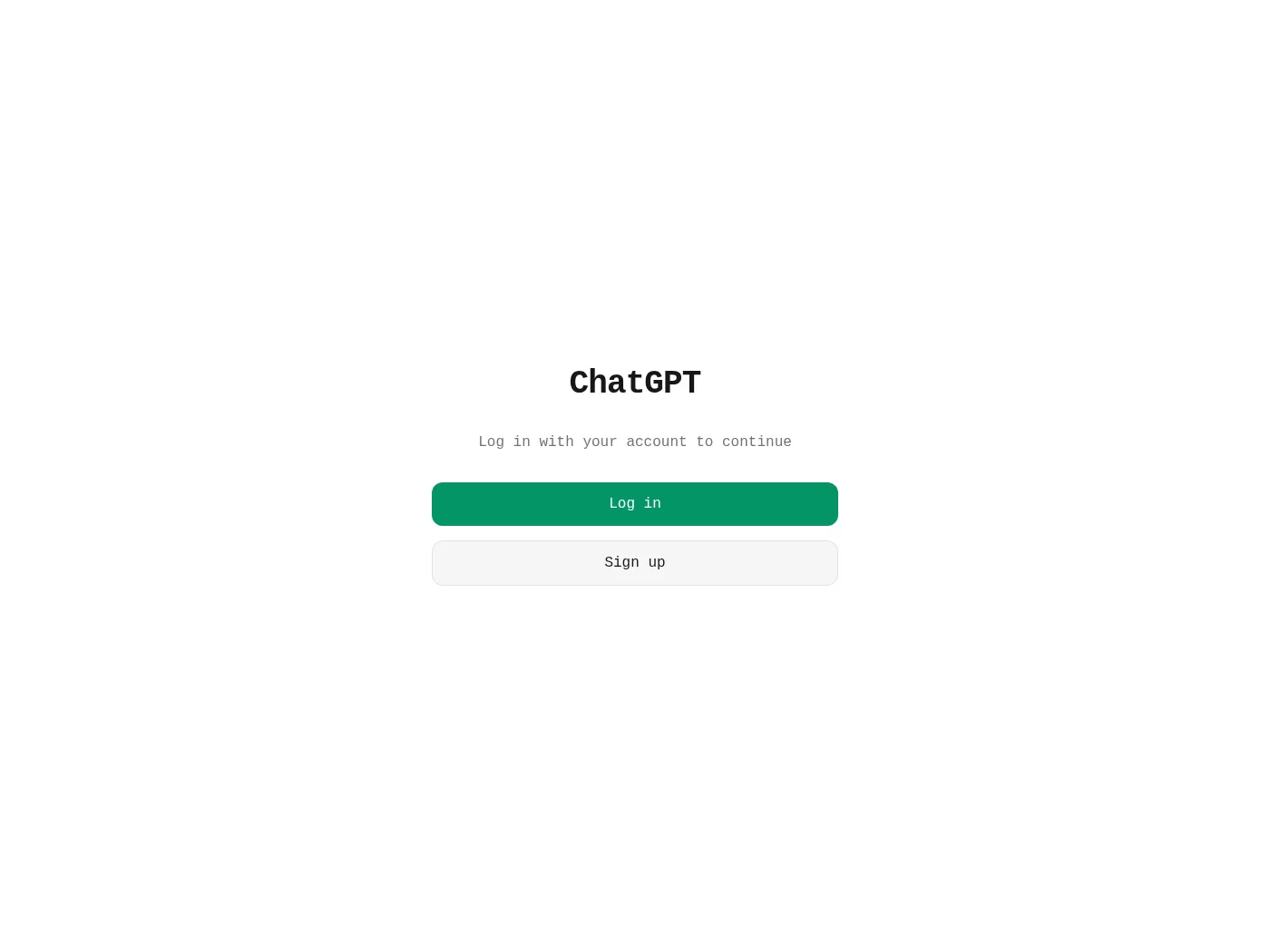 ChatGPT Web Clone